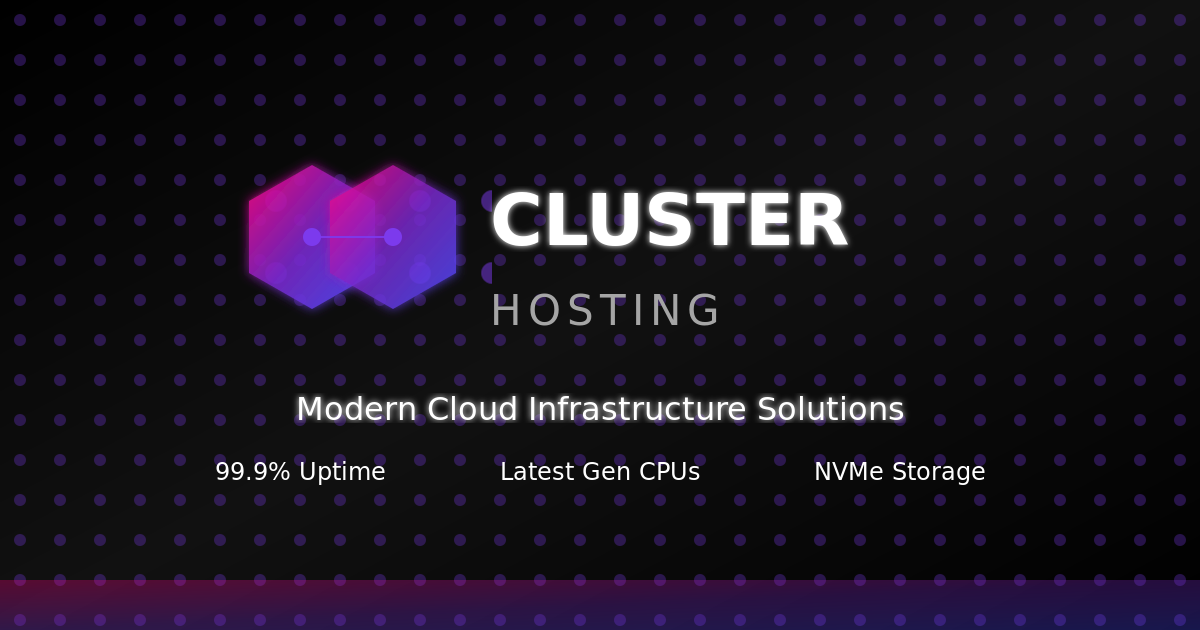 Cluster Hosting - High Performance Cloud Solutions